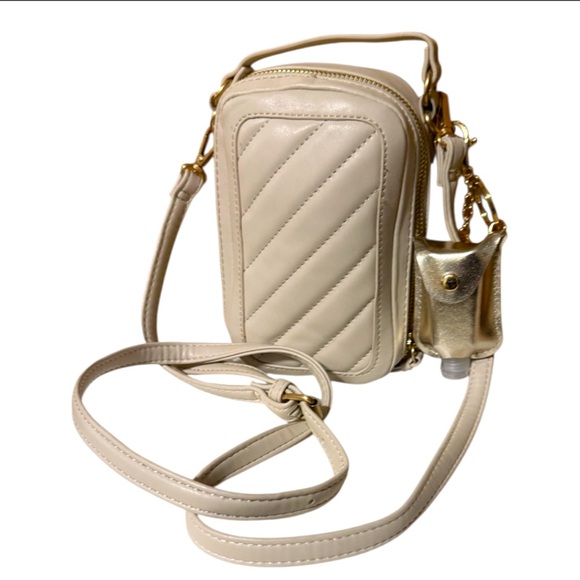 Bags | Elegant Cream Quilted Crossbody Bag | Poshmark